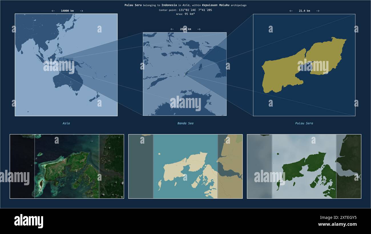 Pulau Sera in the Banda Sea - belonging to Indonesia. Described ...