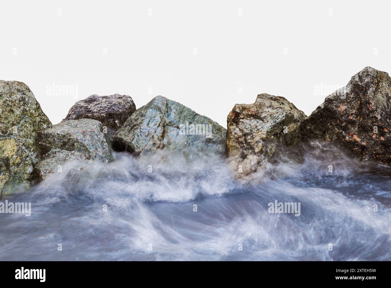 A Sea Defence Rip Rap, Showing Close Detail to the Rocks to Help ...