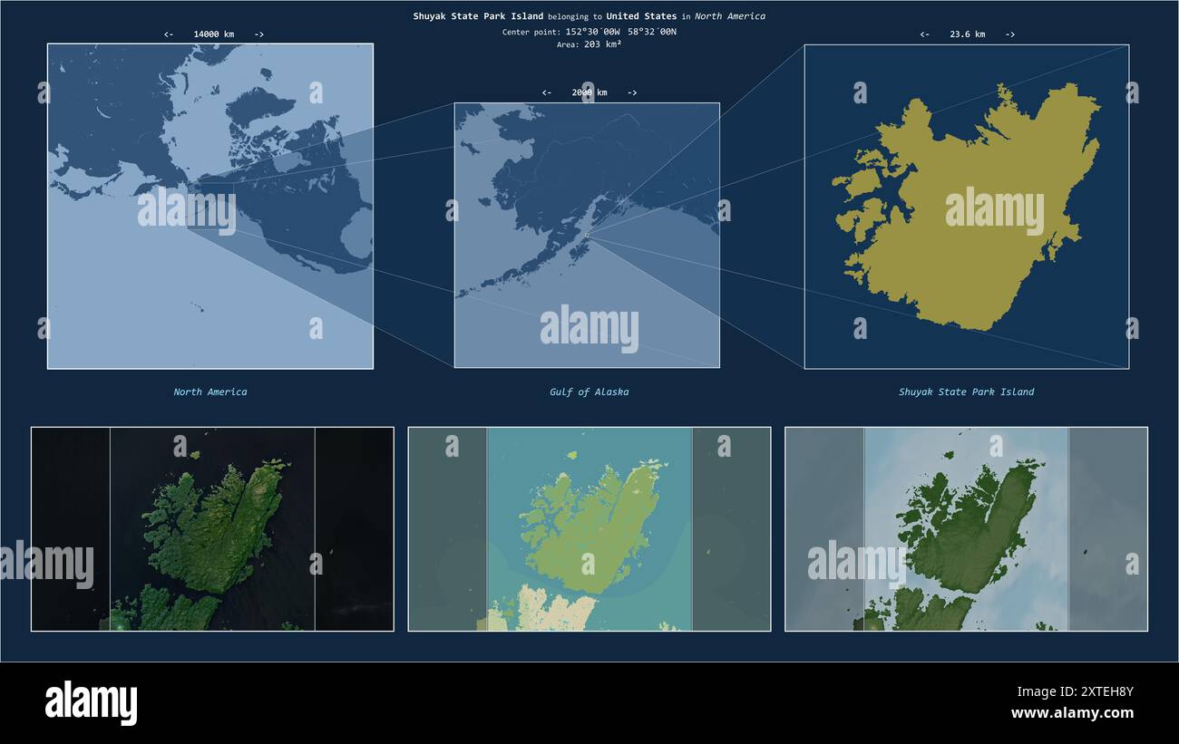 Shuyak State Park Island in the Gulf of Alaska - belonging to United ...