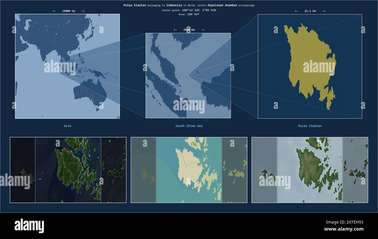 Pulau Siantan in the South China Sea - belonging to Indonesia ...