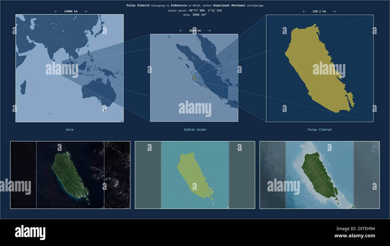 Pulau Siberut in the Indian Ocean - belonging to Indonesia. Described ...