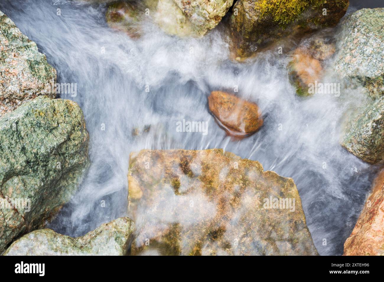 An Under Rock Jet Stream, Showing intentional Motion Blur to the Rapid ...