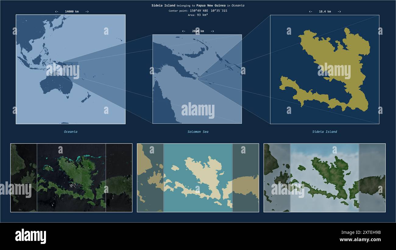 Sideia Island in the Solomon Sea - belonging to Papua New Guinea ...