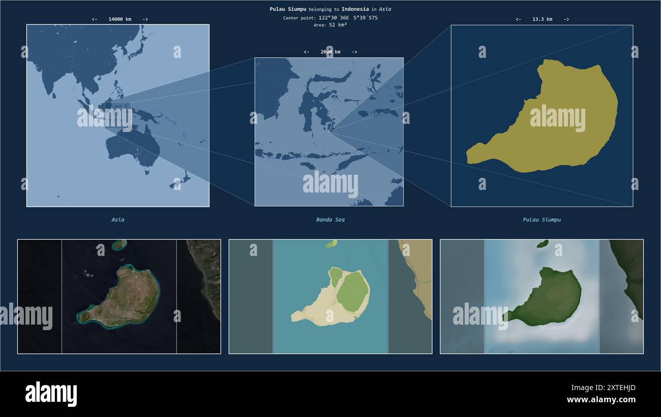 Pulau Siumpu in the Banda Sea - belonging to Indonesia. Described ...