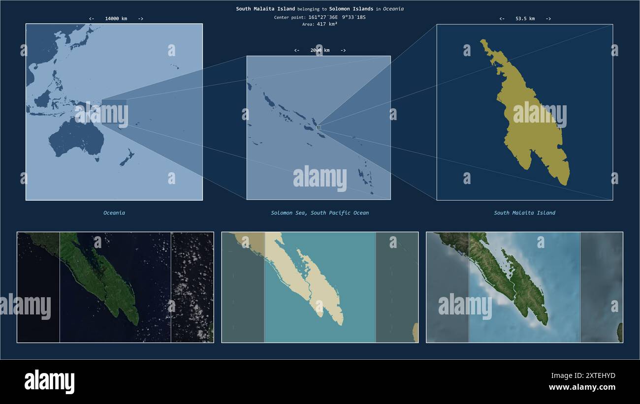 South Malaita Island in the Solomon Sea - belonging to Solomon Islands ...