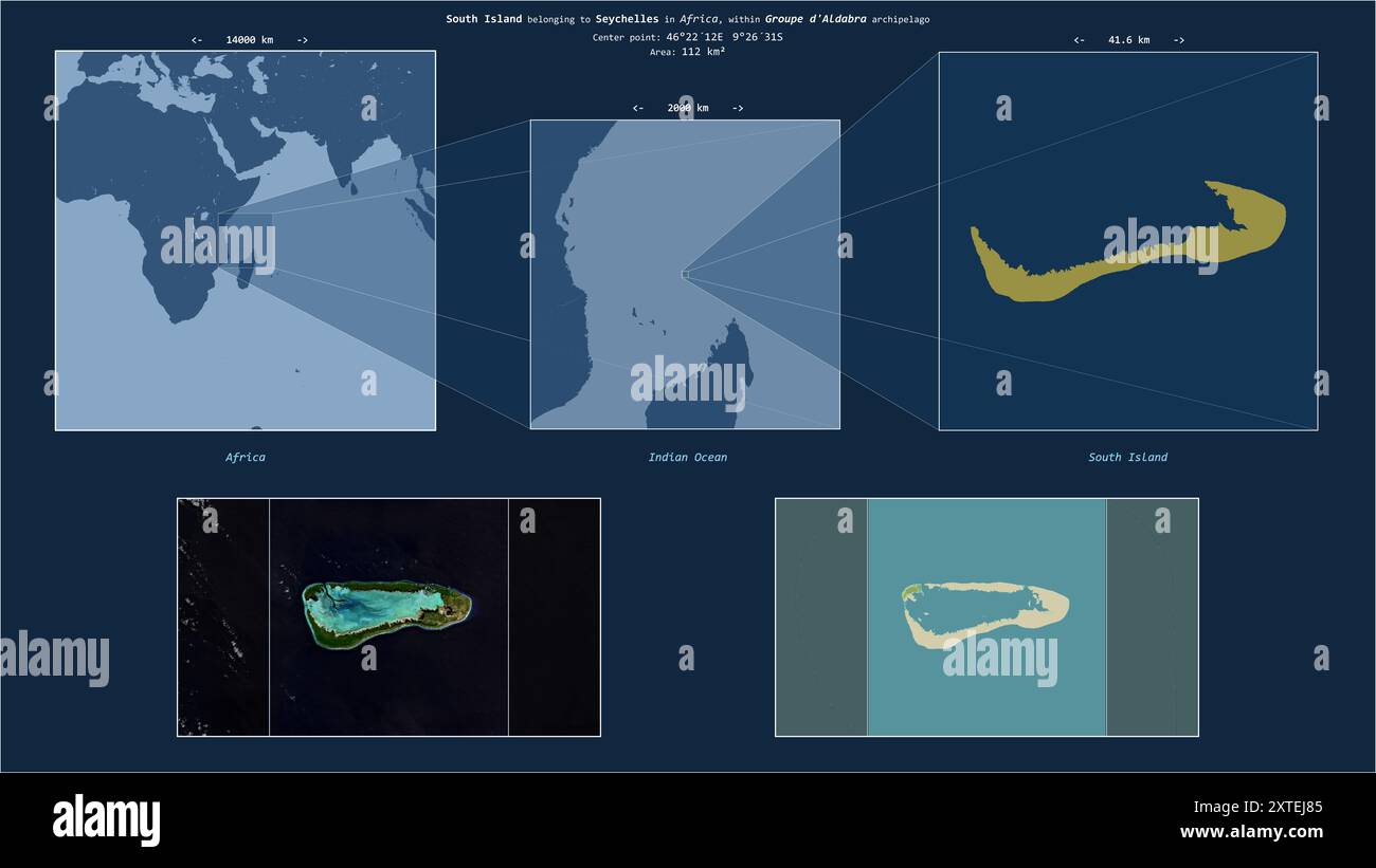 South Island in the Indian Ocean - belonging to Seychelles. Described ...