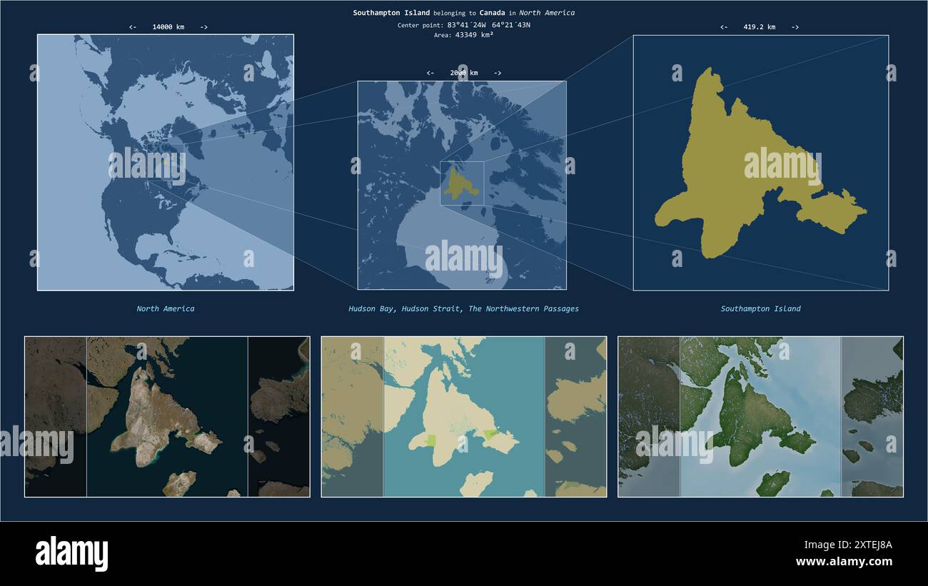 Southampton Island in the Hudson Bay - belonging to Canada. Described ...