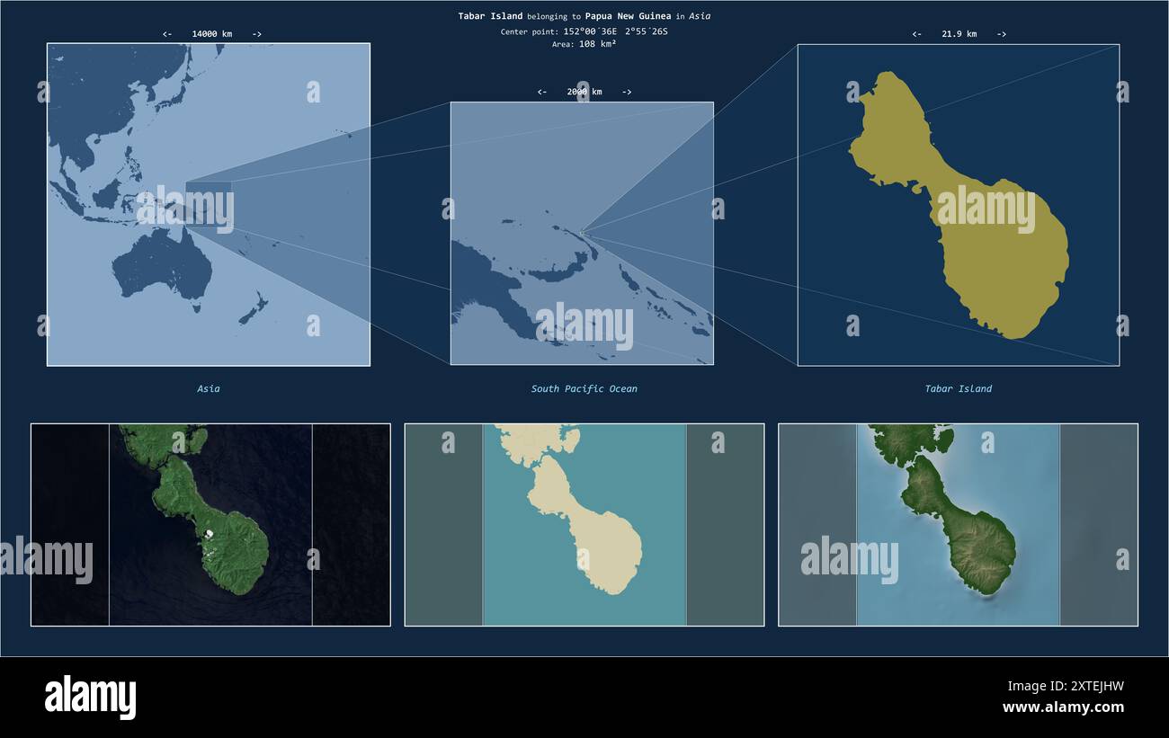 Tabar Island in the South Pacific Ocean - belonging to Papua New Guinea ...