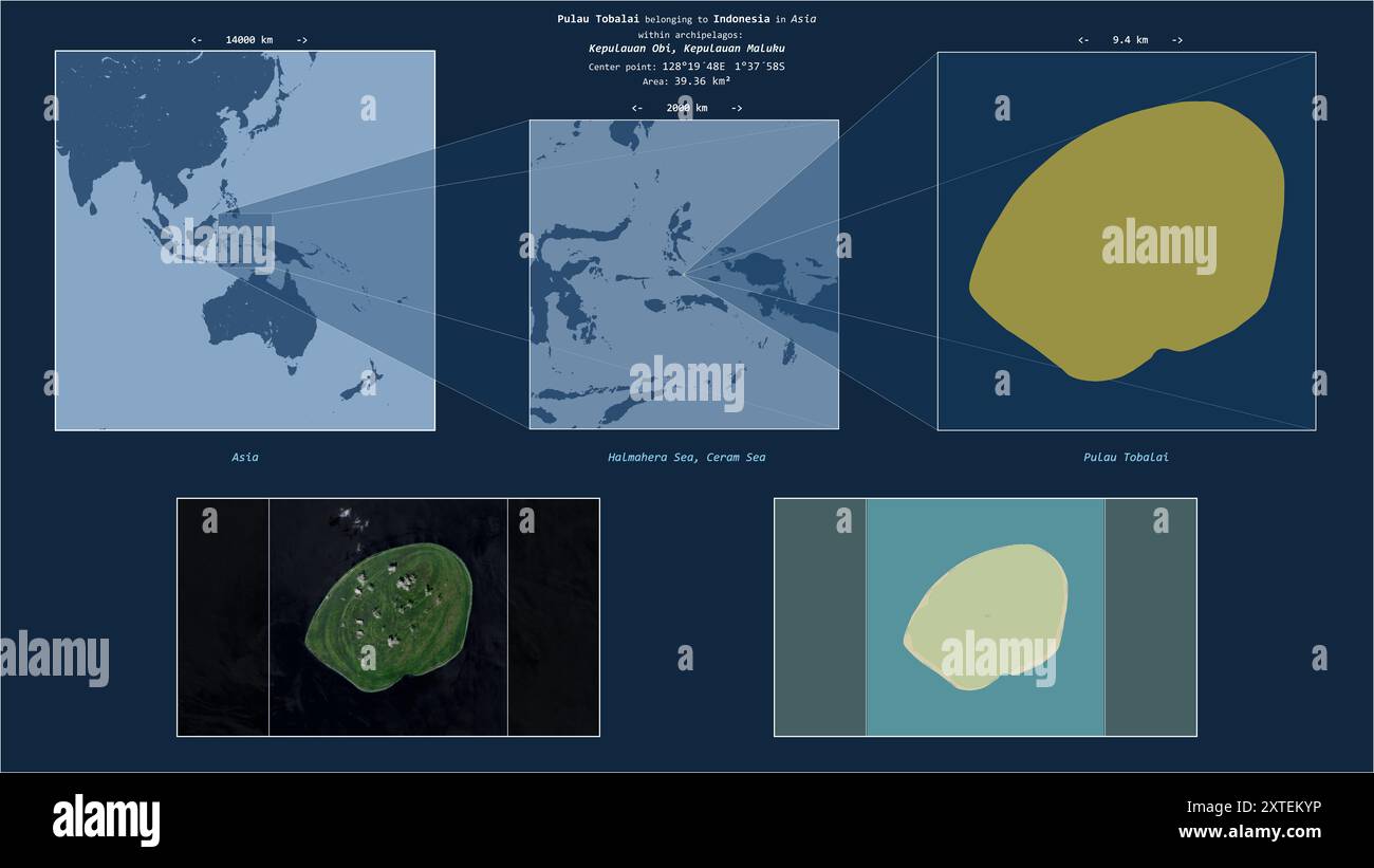 Pulau Tobalai in the Ceram Sea - belonging to Indonesia. Described ...