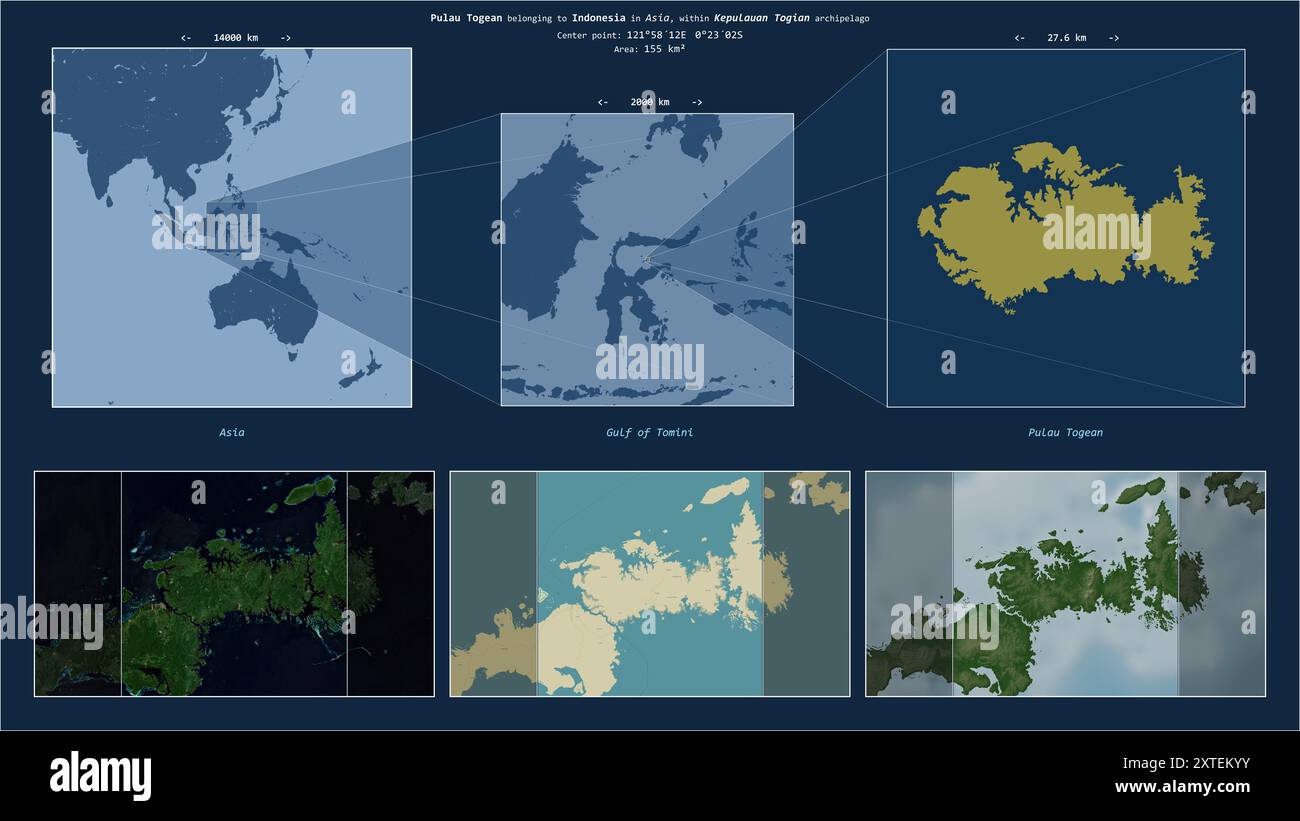 Pulau Togean in the Gulf of Tomini - belonging to Indonesia. Described ...