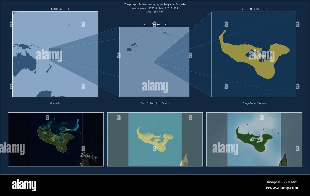 Tongatapu Island in the South Pacific Ocean - belonging to Tonga ...