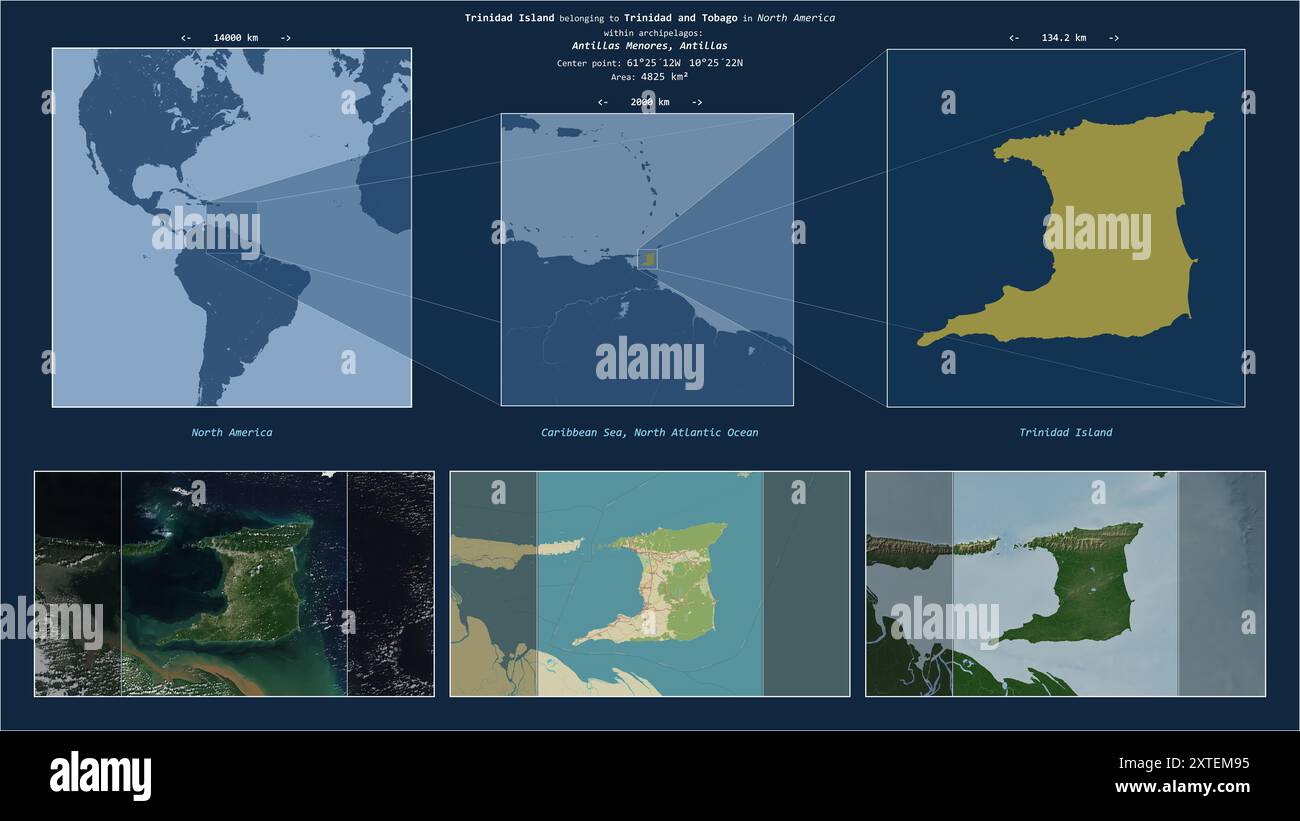 Trinidad Island in the Caribbean Sea - belonging to Trinidad and Tobago ...