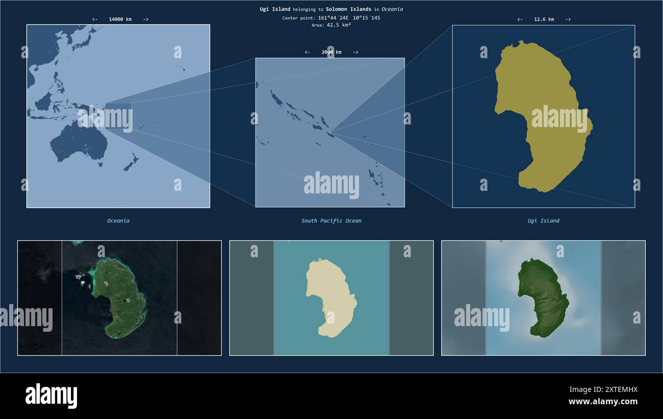 Ugi Island in the South Pacific Ocean - belonging to Solomon Islands ...