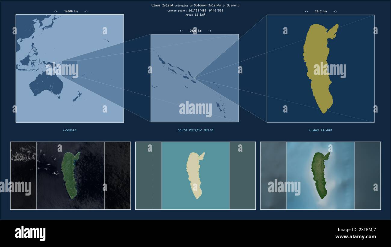 Ulawa Island in the South Pacific Ocean - belonging to Solomon Islands ...