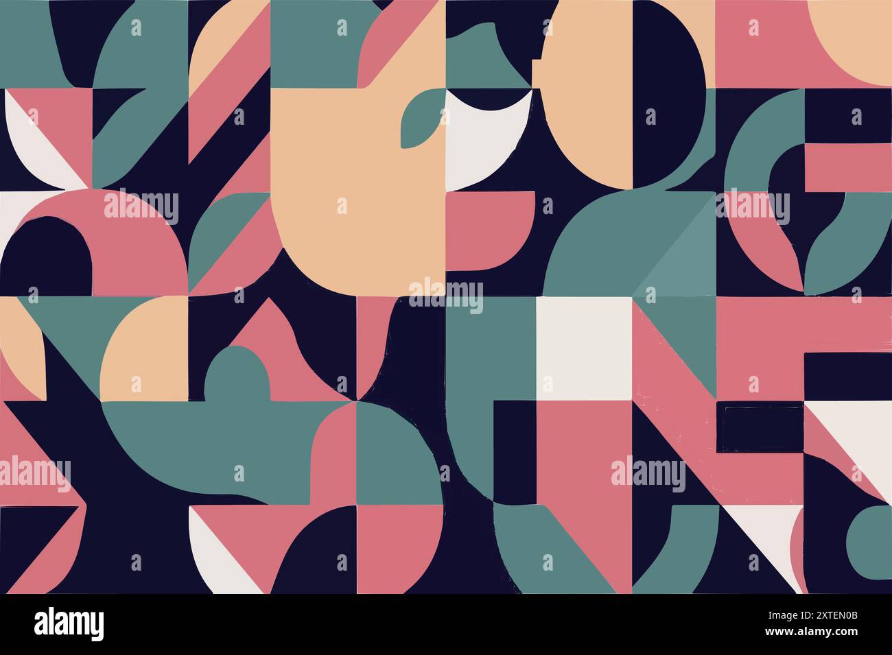 Design a geometric abstract background with overlapping shapes and ...