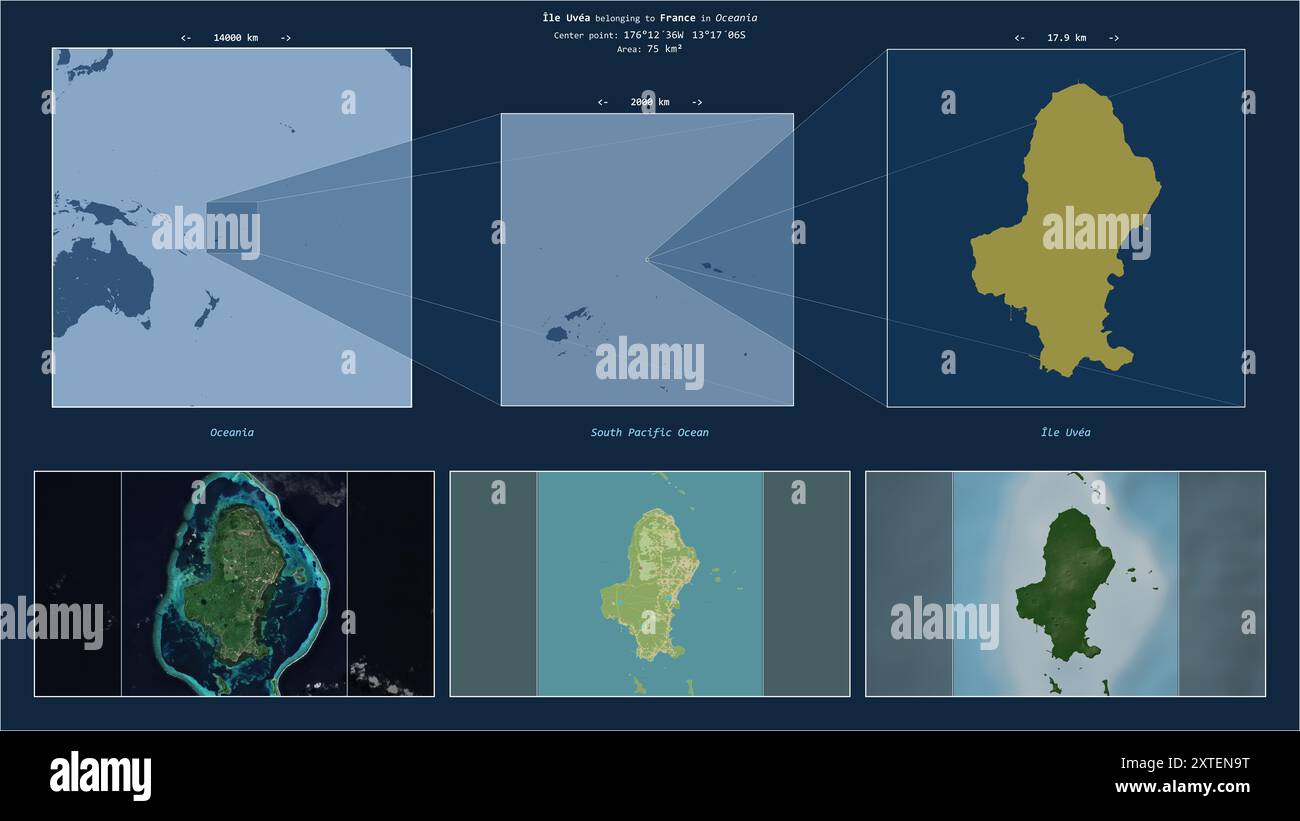 Ile Uvea in the South Pacific Ocean - belonging to France. Described ...