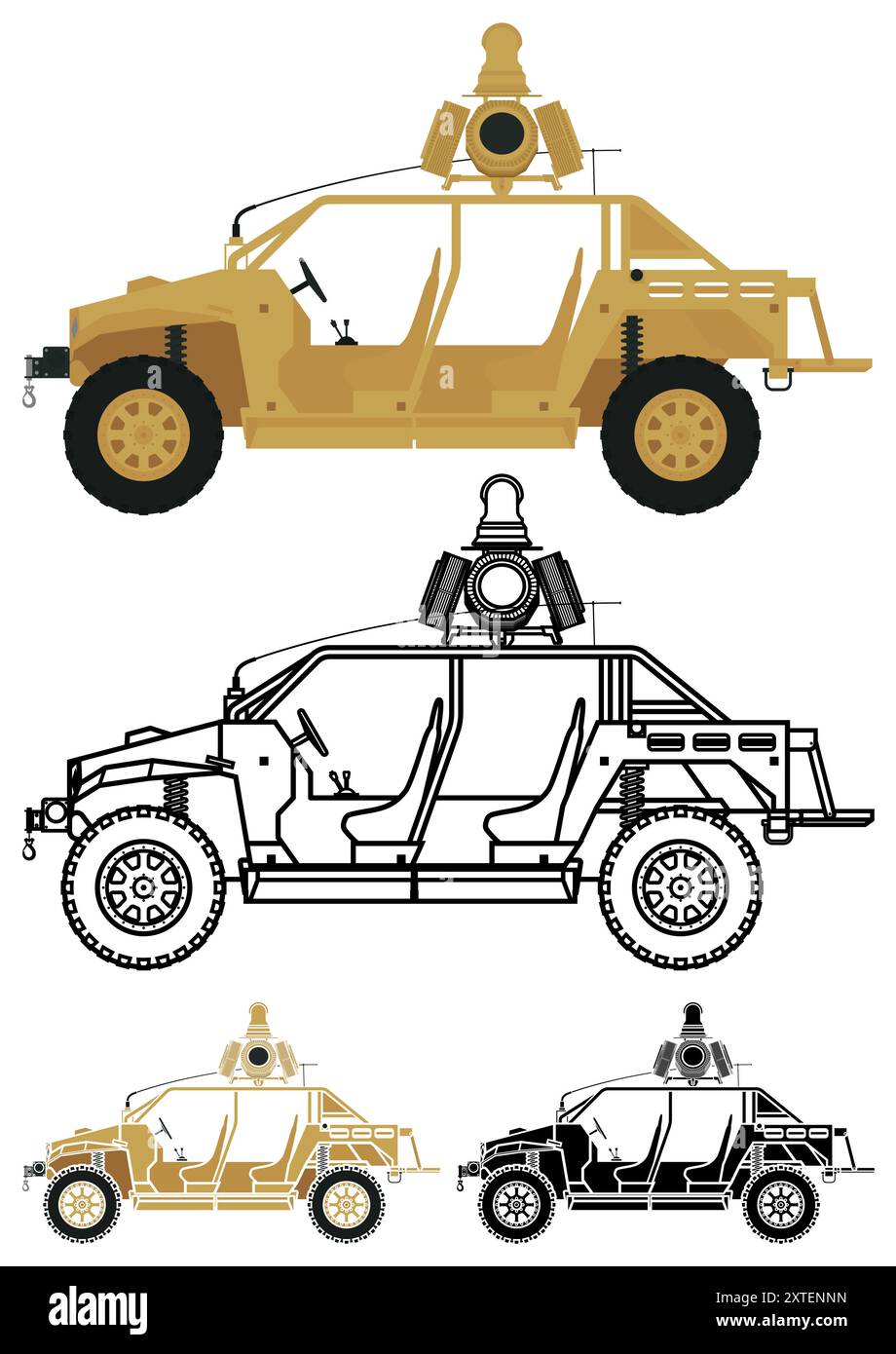 Military support vehicle Stock Vector Images - Alamy