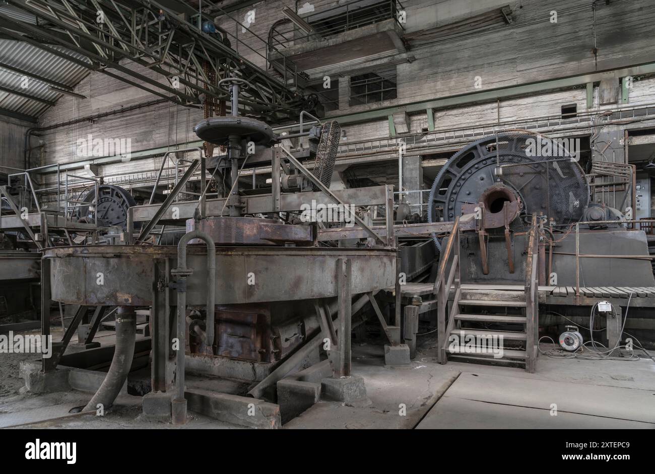 historic machinery of a abandoned mining site Stock Photo - Alamy