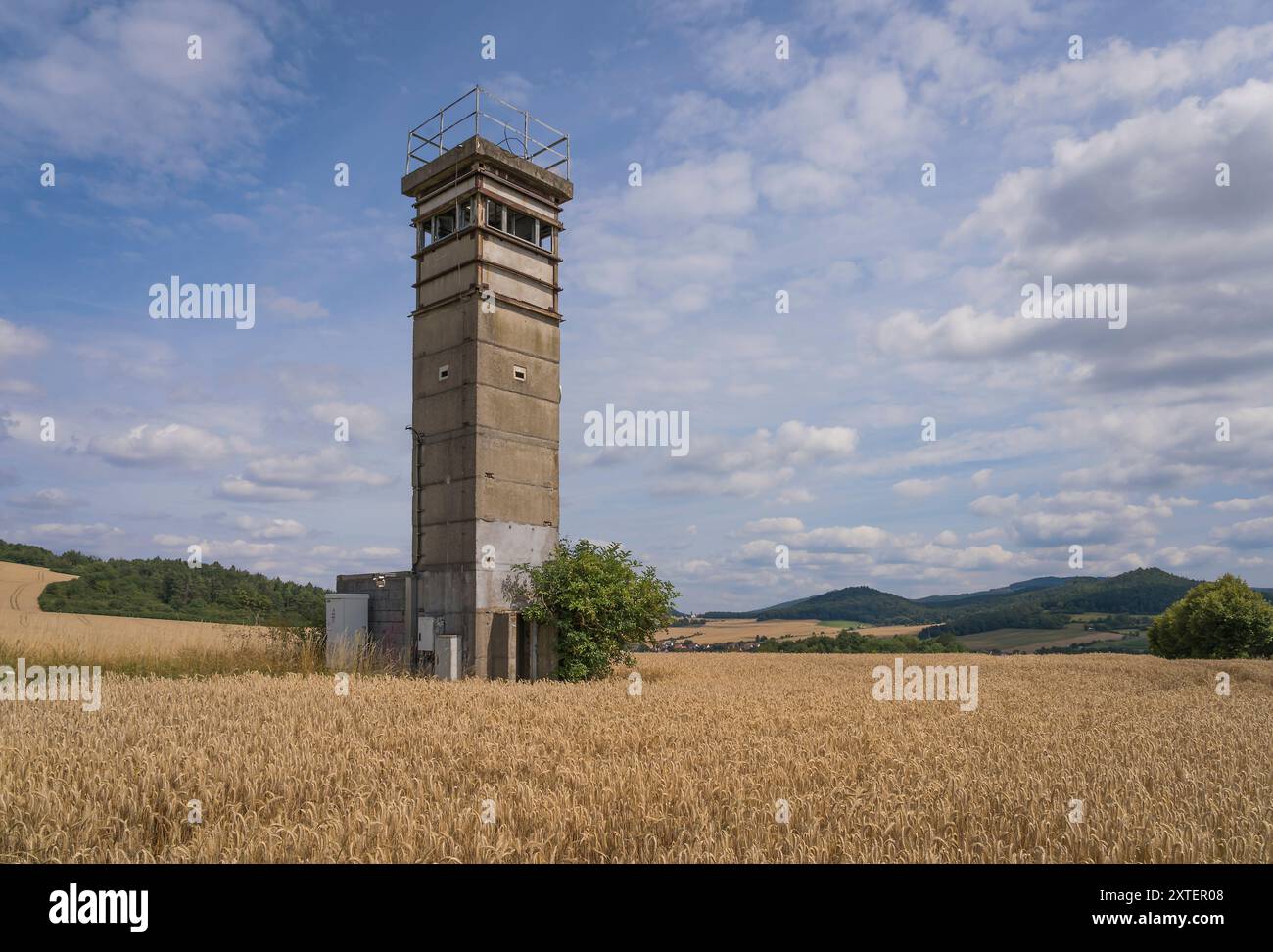 Historic cold war watchtower of Buttlar Stock Photo - Alamy