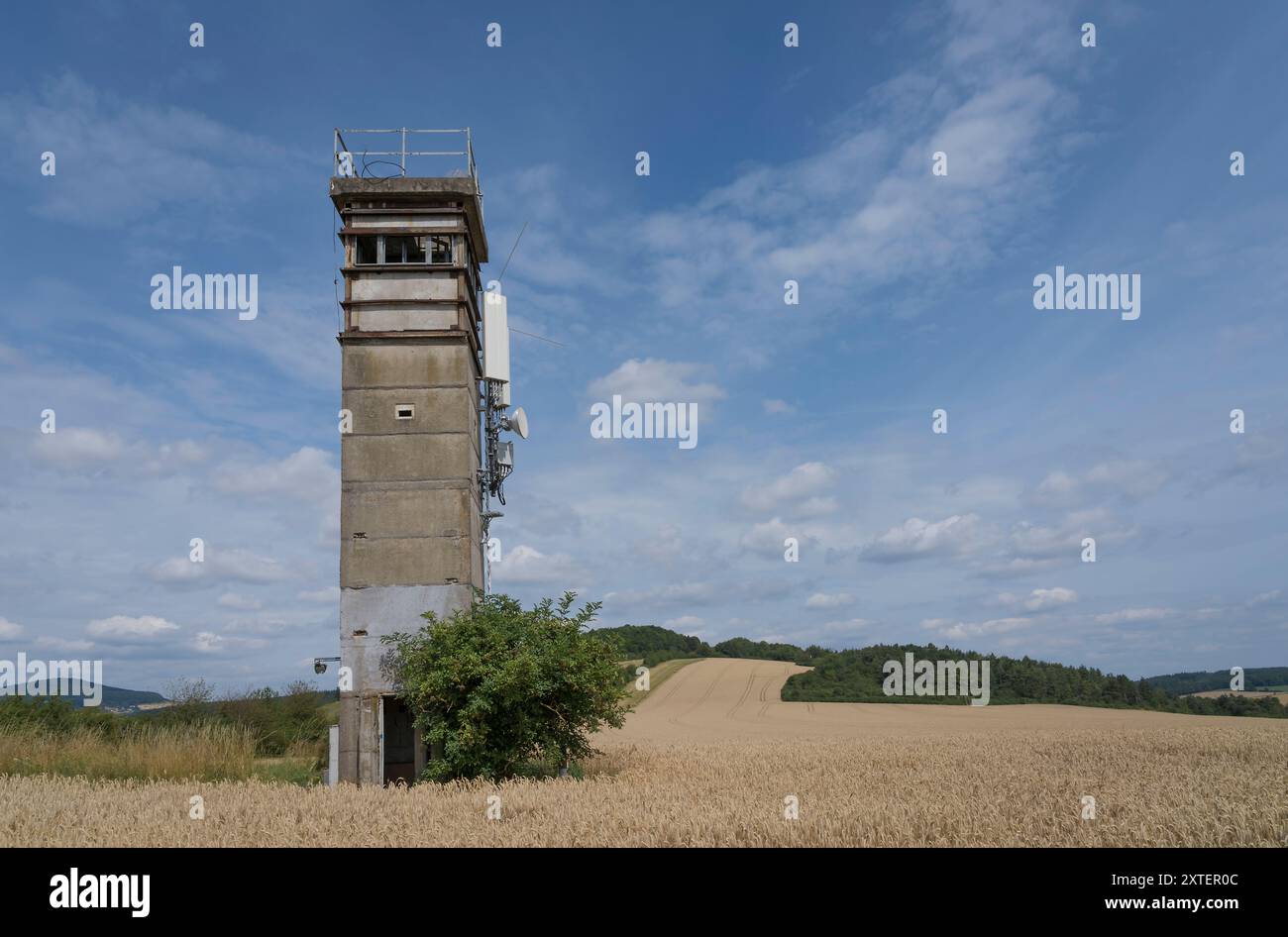 Historic cold war watchtower of Buttlar Stock Photo - Alamy