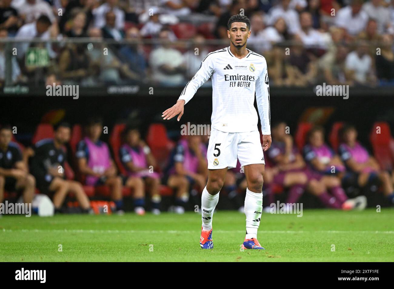WARSAW - Jude Bellingham of Real Madrid CF during the UEFA Super Cup ...