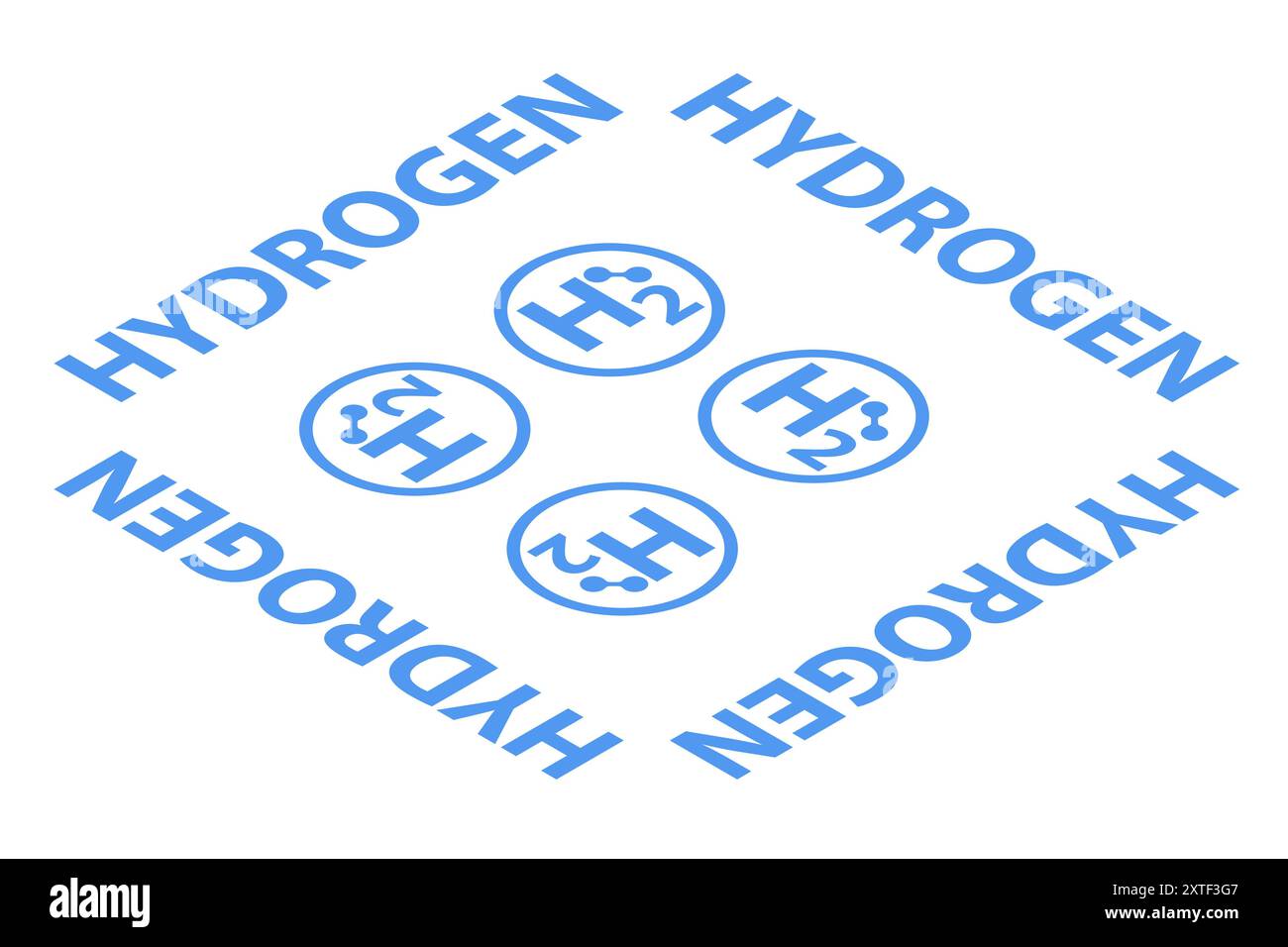 Isometric Hydrogen energy icon. Alternative energy and zero emission ...