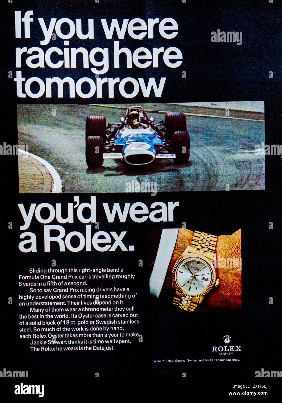 Vintage rolex advertisement hi-res stock photography and images - Alamy