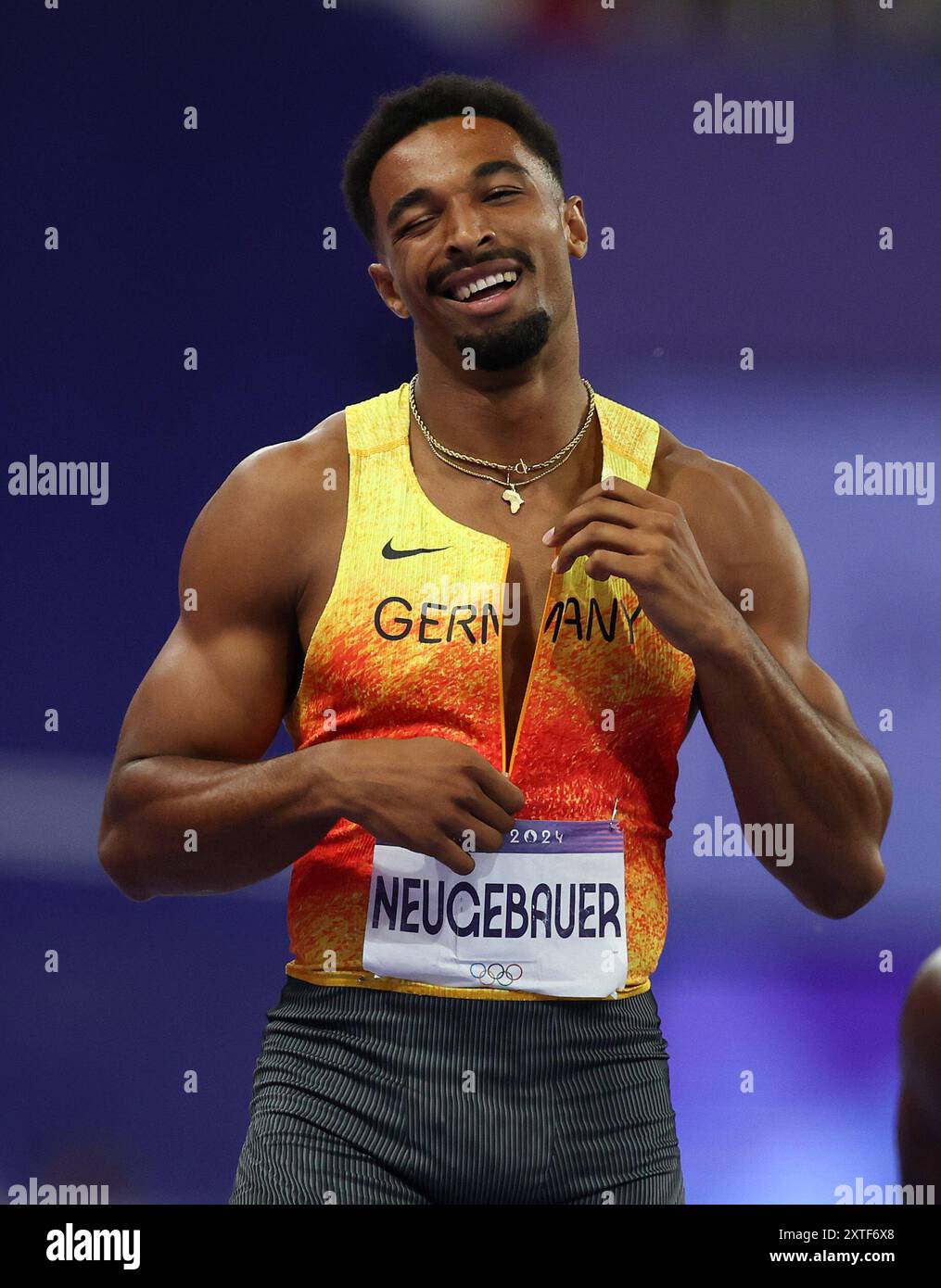 PARIS, FRANCE - AUGUST 03: Leo Neugebauer of Germany celebrates his ...