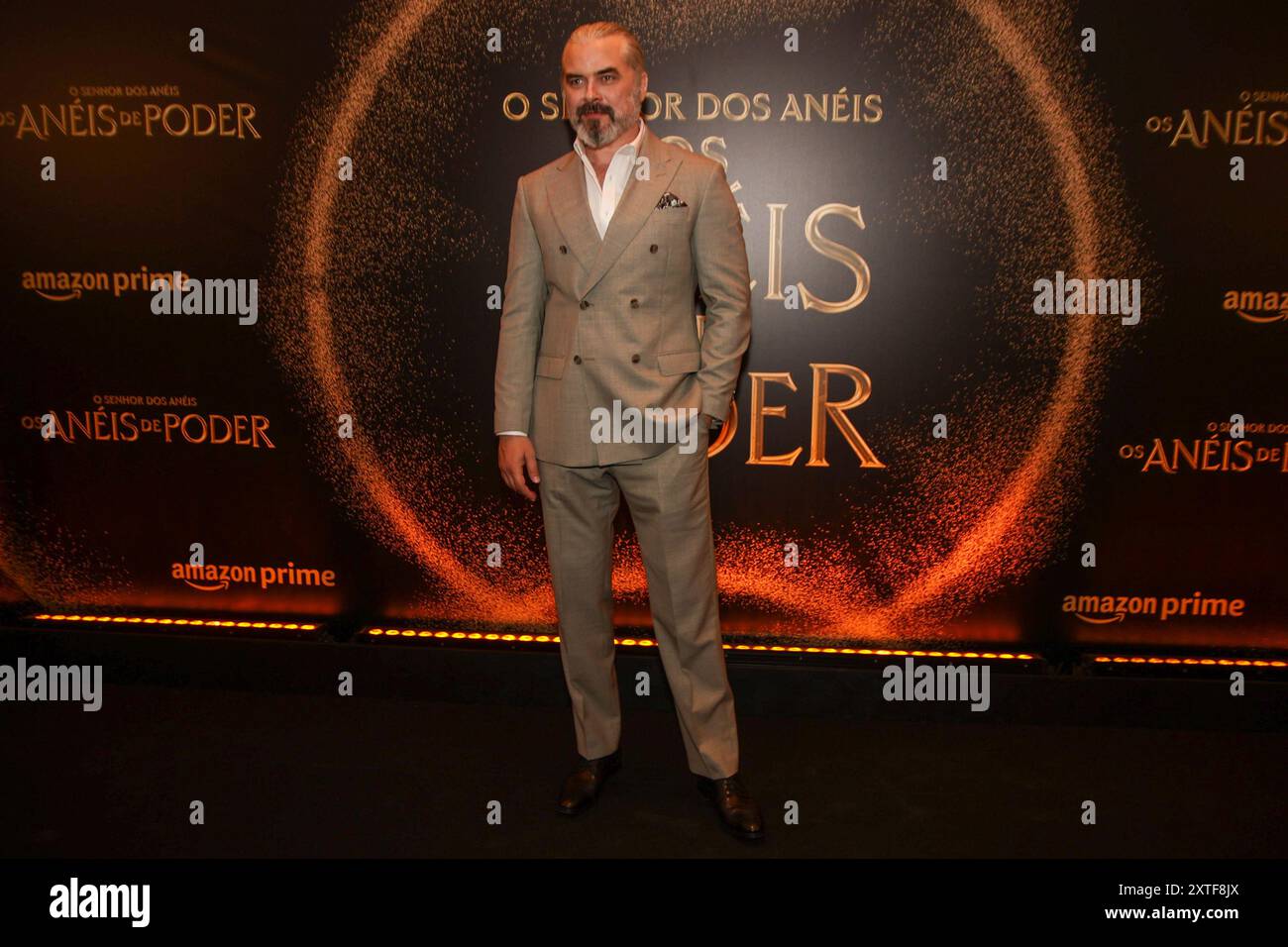 SÃO PAULO, SP - 12.08.2024: TAPETE VERMELHO ELENCO DE SENHOR DOS ANEIS ...