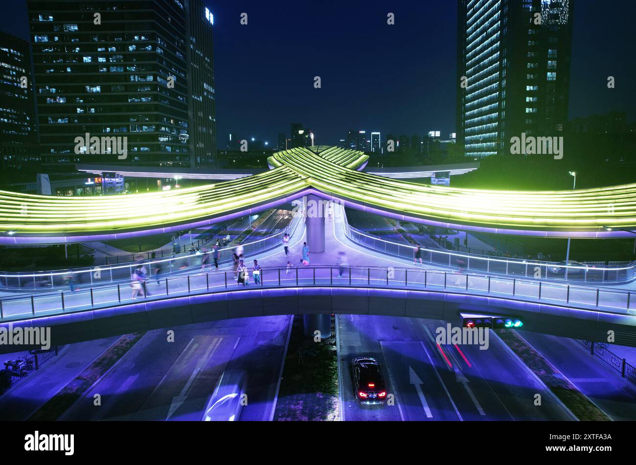 HANGZHOU, CHINA - AUGUST 14, 2024 - An aerial photo shows a shaped ...