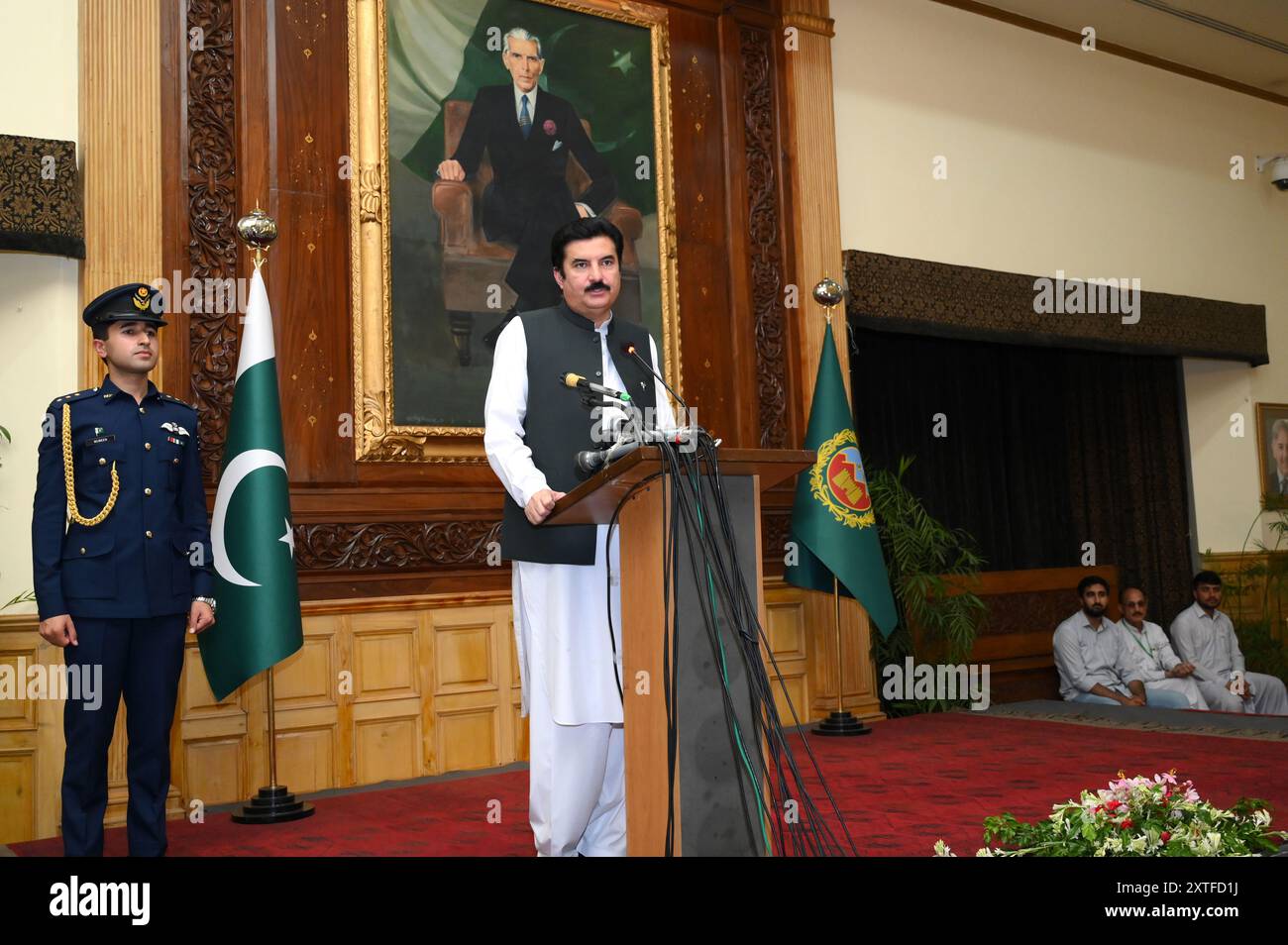 Peshawar, Peshawar, Pakistan. 14th Aug, 2024. Pakistan's Olympic gold ...