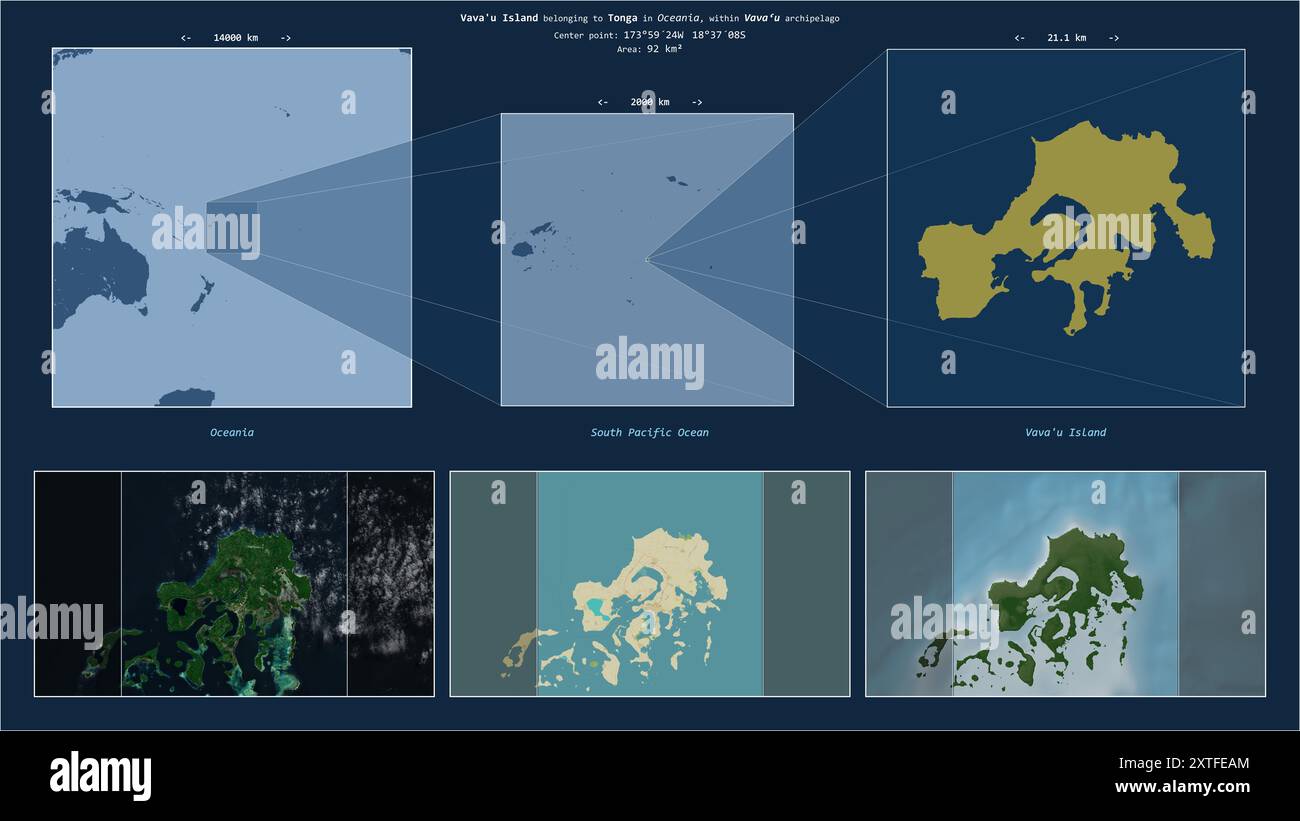 Vava'u Island in the South Pacific Ocean - belonging to Tonga ...