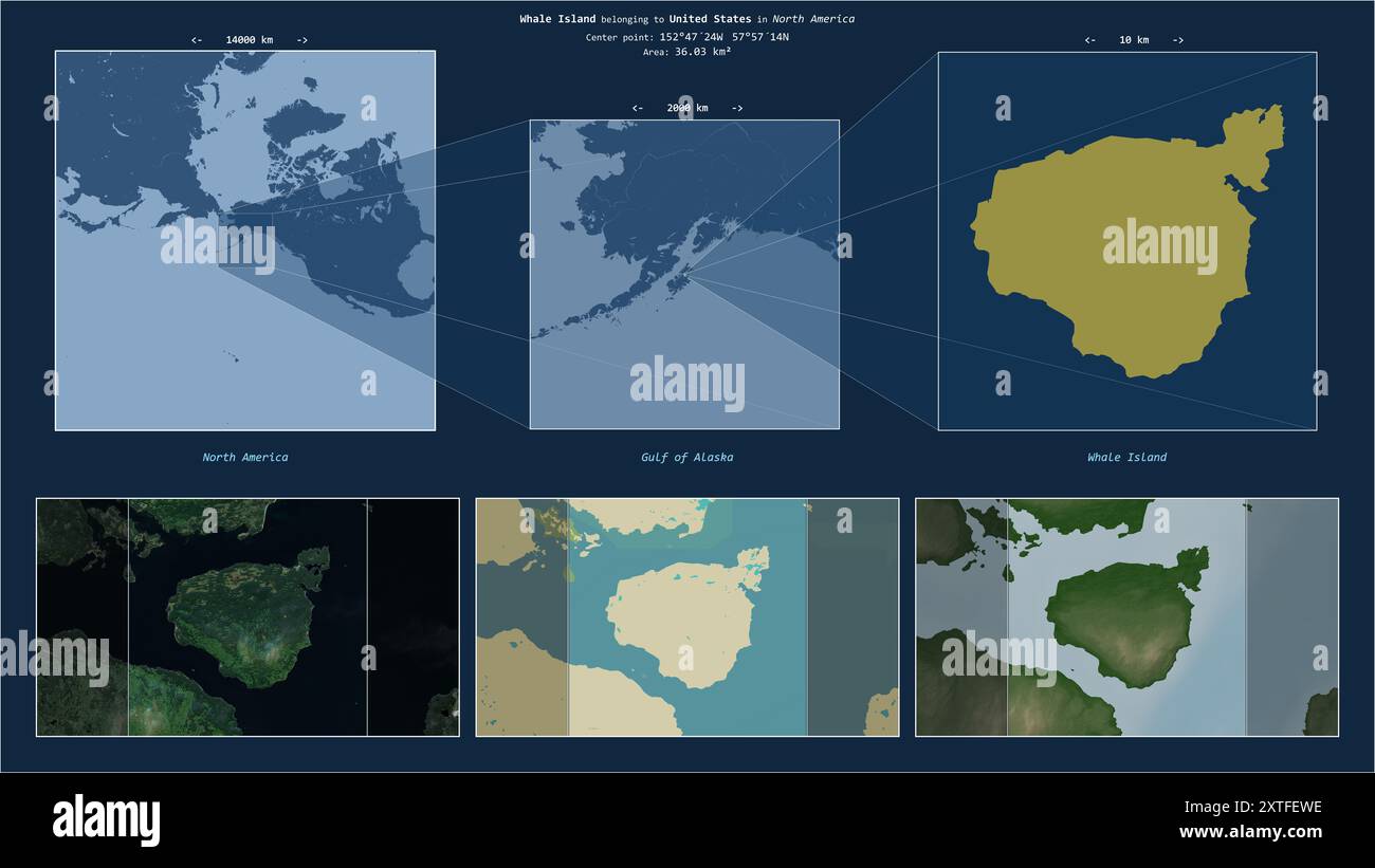 Whale Island in the Gulf of Alaska - belonging to United States ...