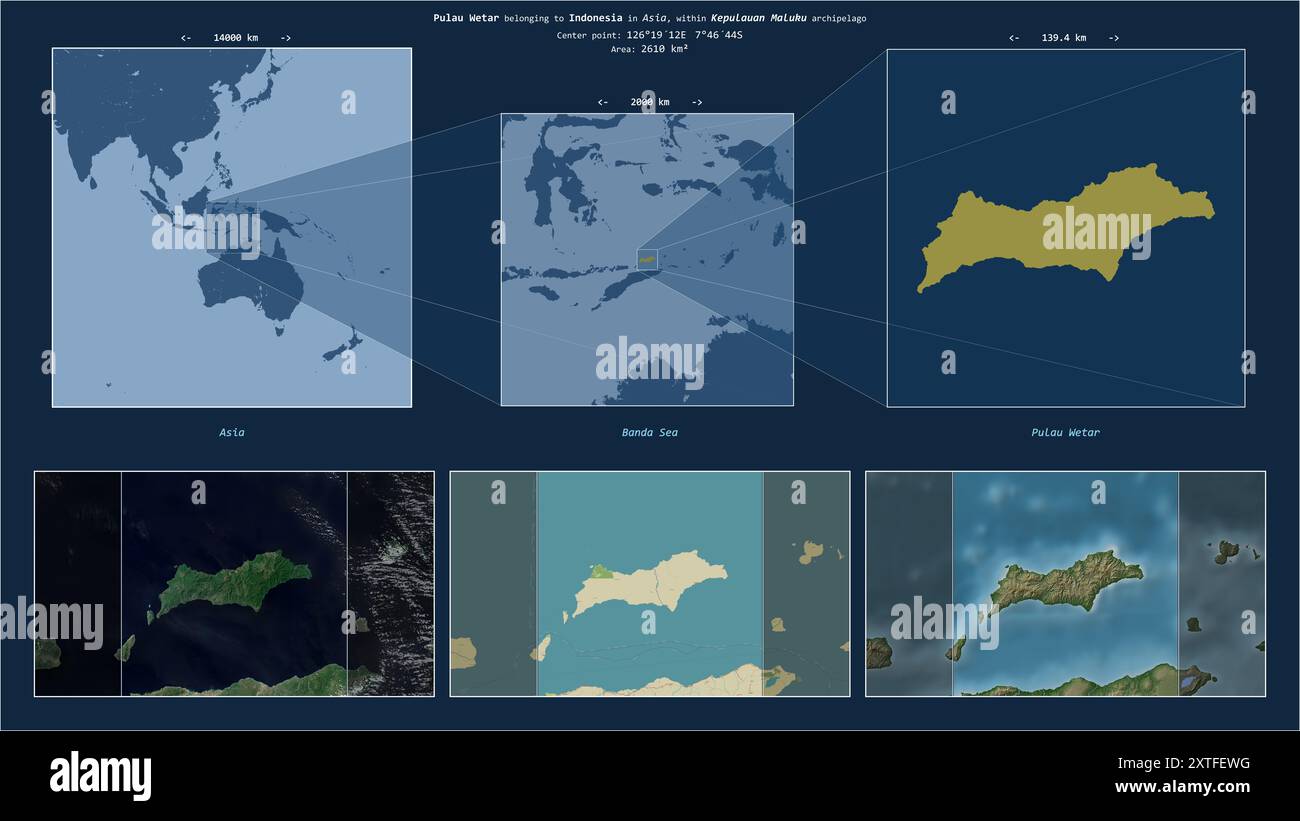 Pulau Wetar in the Banda Sea - belonging to Indonesia. Described ...
