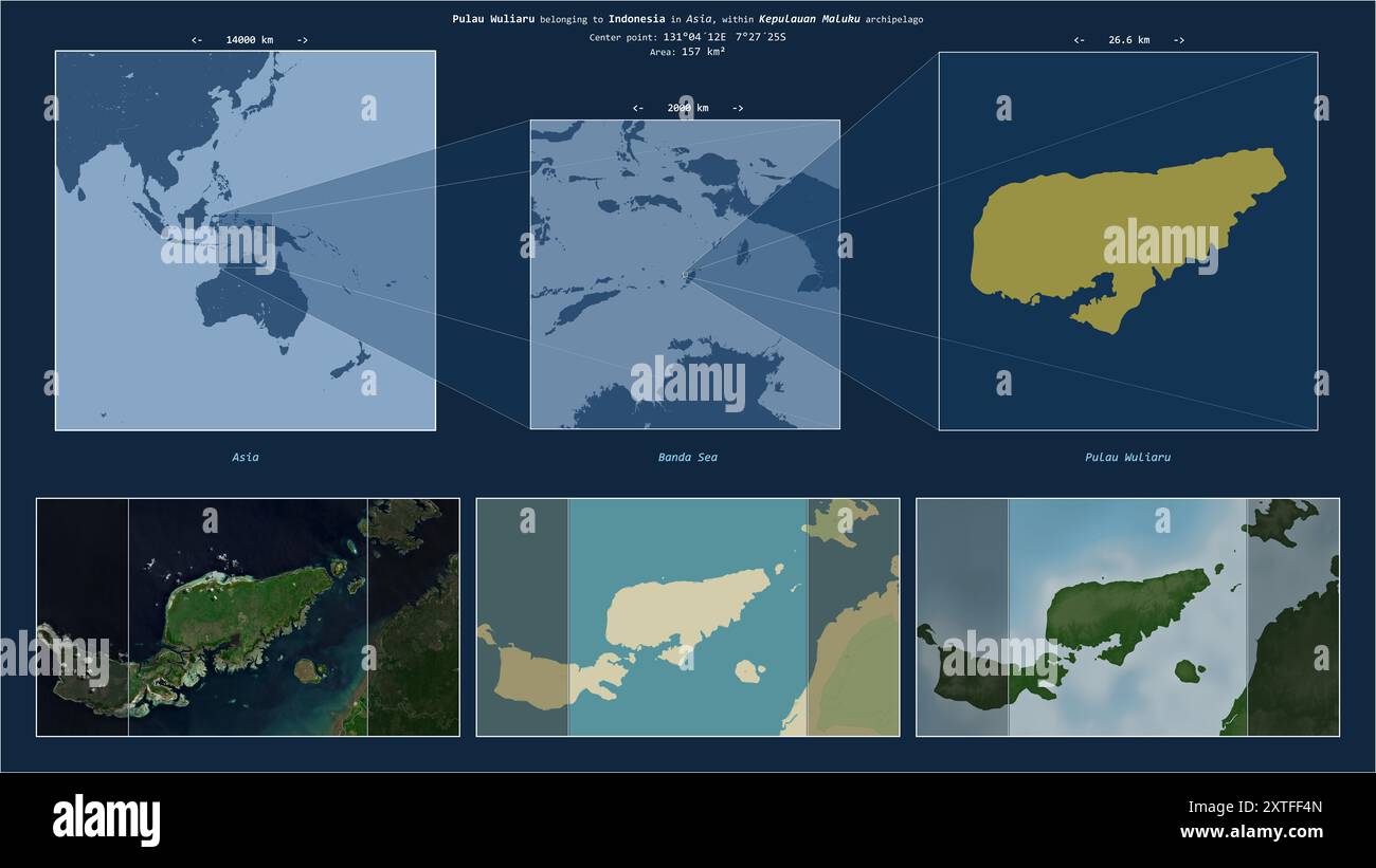 Pulau Wuliaru in the Banda Sea - belonging to Indonesia. Described ...
