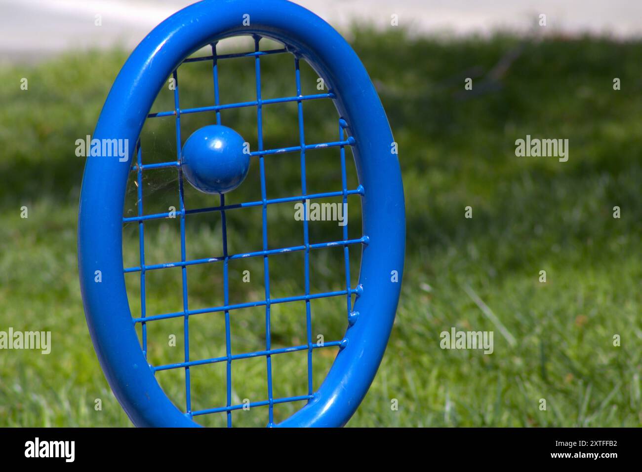 blue tennis racket bike rack Stock Photo - Alamy