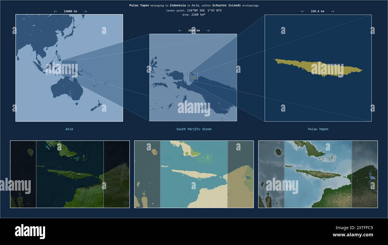 Pulau Yapen in the South Pacific Ocean - belonging to Indonesia ...