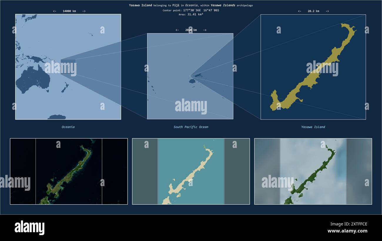 Yasawa Island in the South Pacific Ocean - belonging to Fiji. Described ...