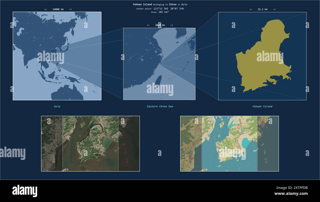 Yuhuan Island in the Eastern China Sea - belonging to China. Described ...