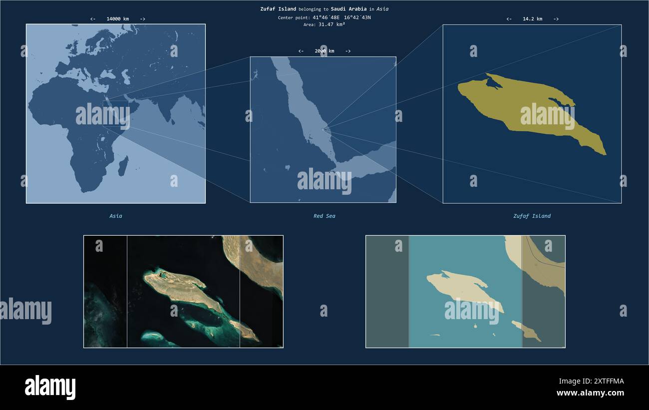 Zufaf Island in the Red Sea - belonging to Saudi Arabia. Described ...