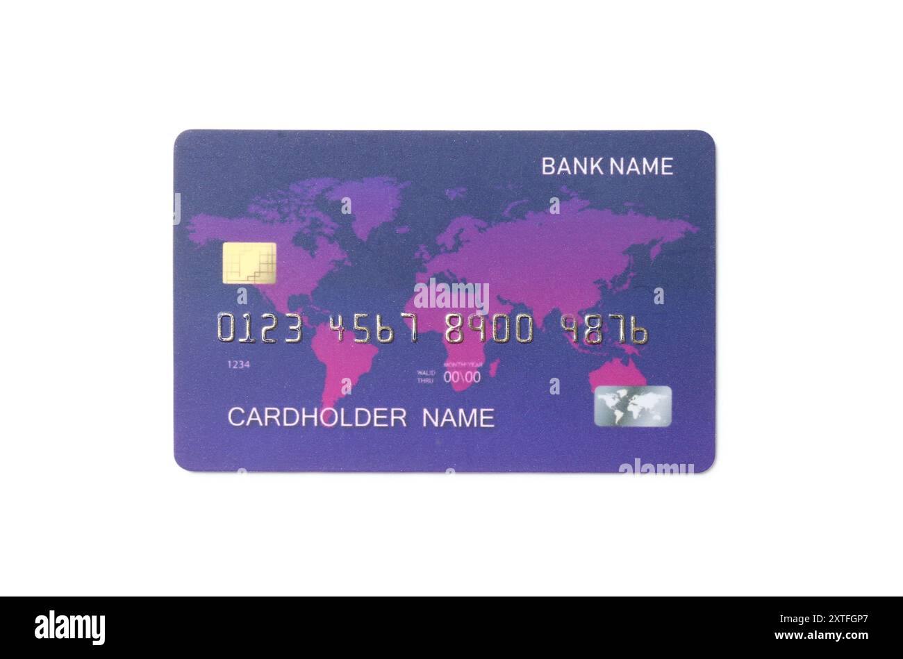 Credit card on white background Stock Photo - Alamy