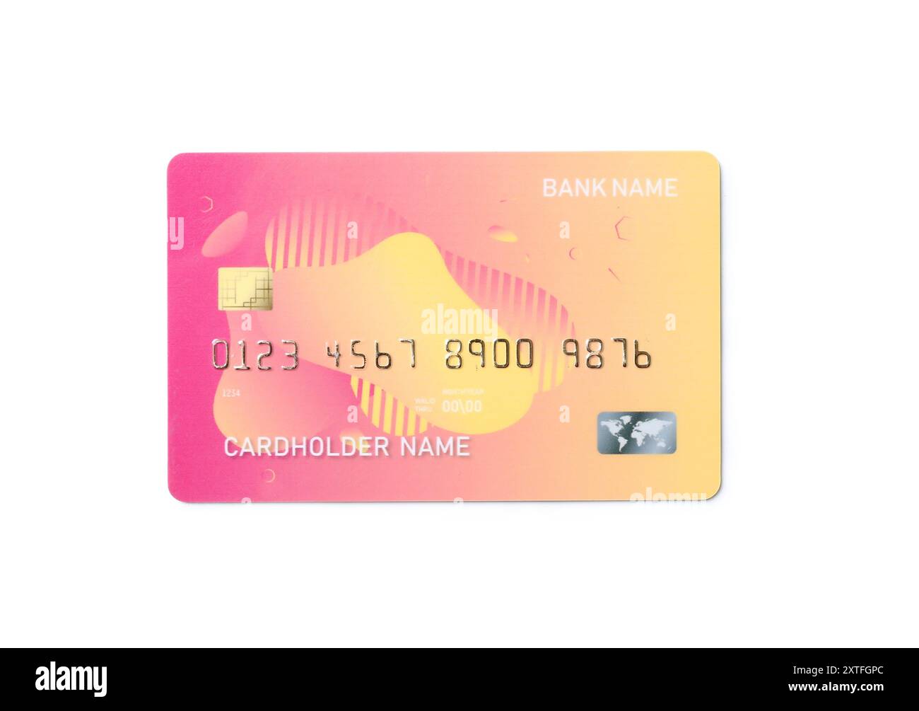 Credit card on white background Stock Photo - Alamy