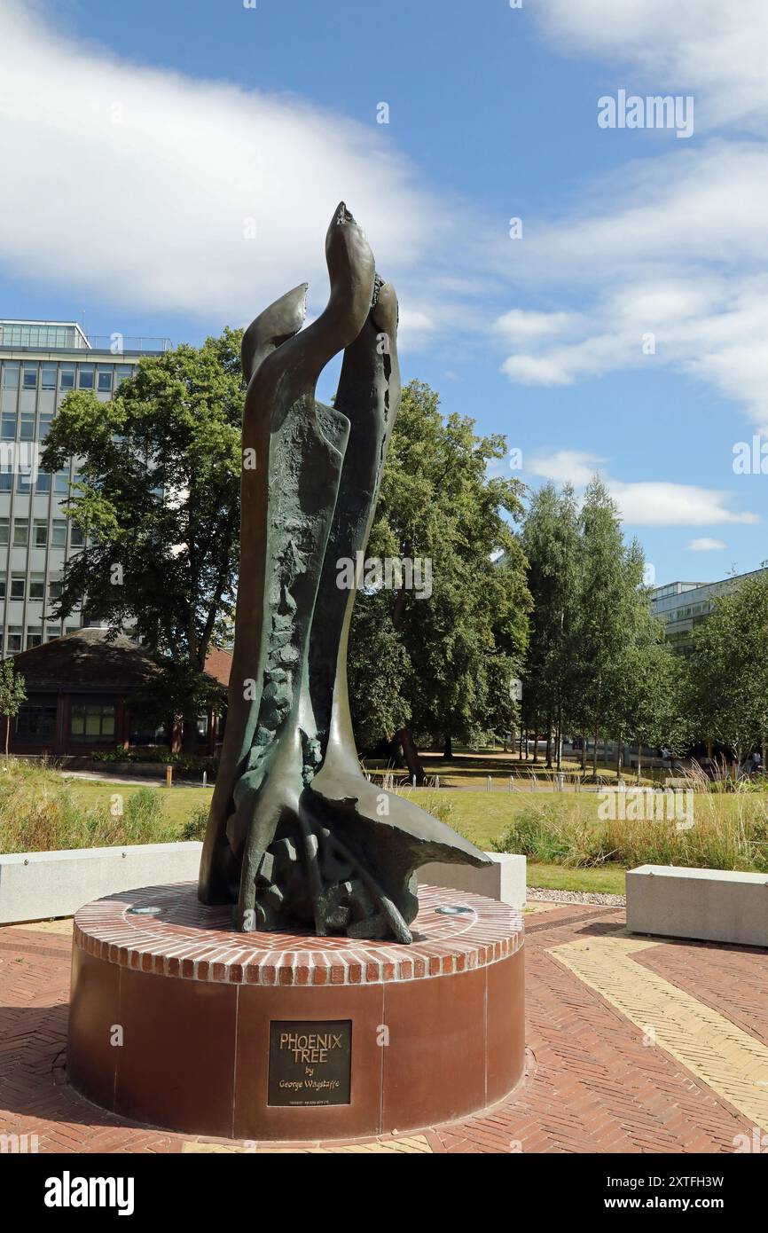 Phoenix Tree sculpture by Blitz survivor George Wagstaffe in Coventry ...