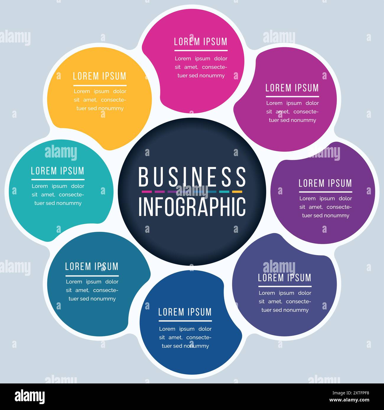 Steps process infographics card vector Stock Vector Images - Alamy