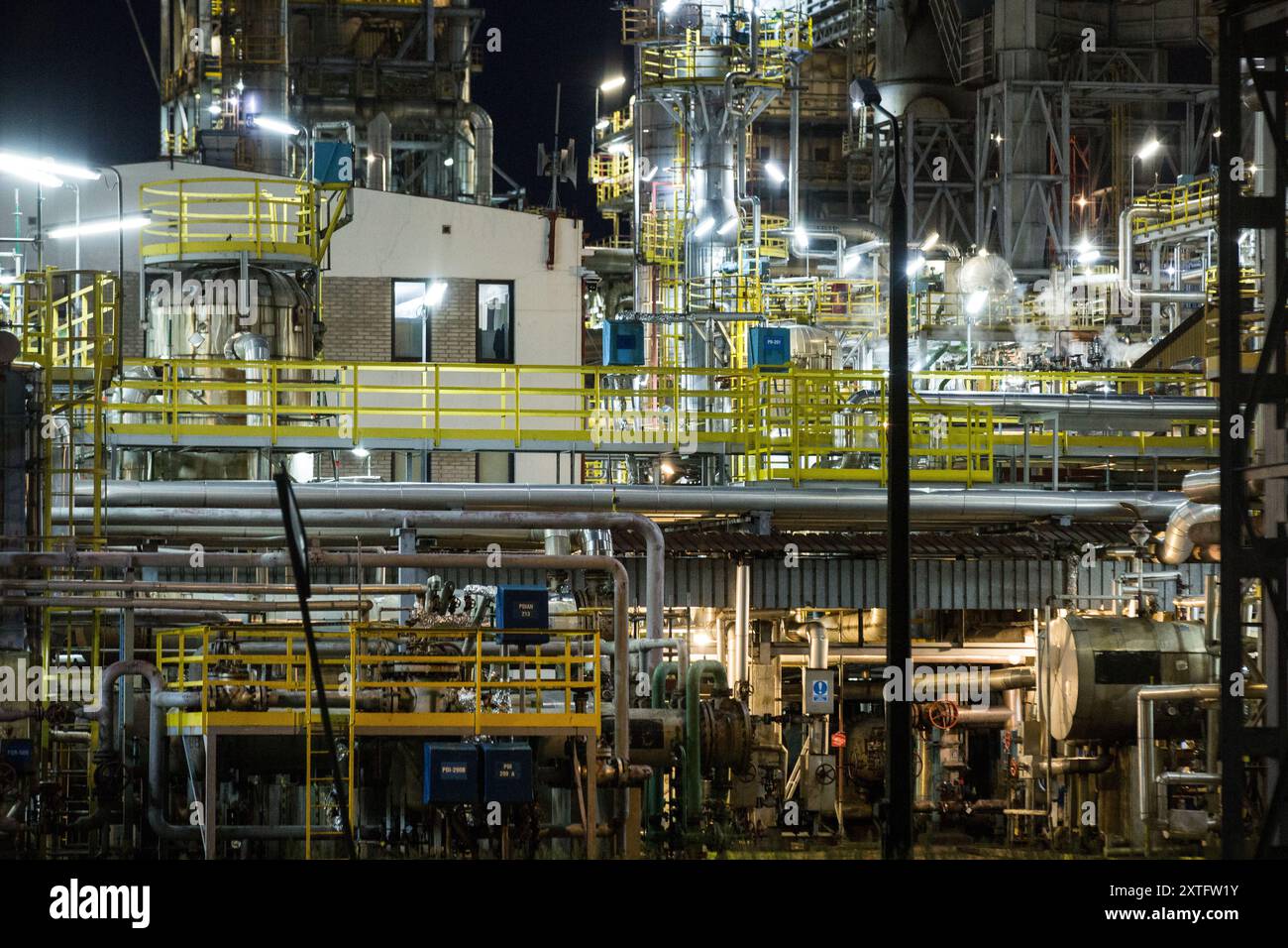 Plock, Poland. 07th July, 2024. A view of the extensive pipeline ...
