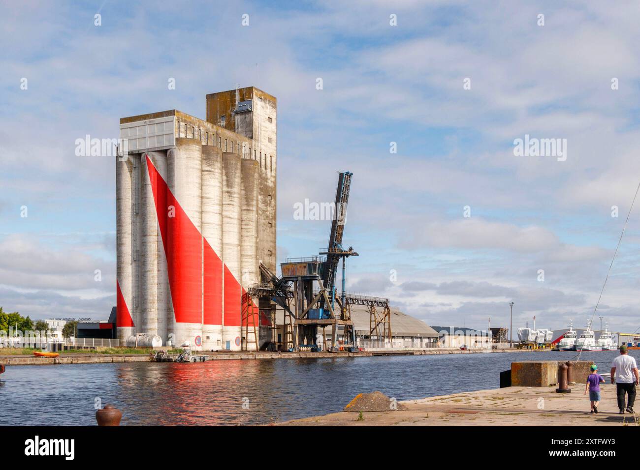Industrial port area of Grand Port Maritime de Nantes Saint-Nazaire ...
