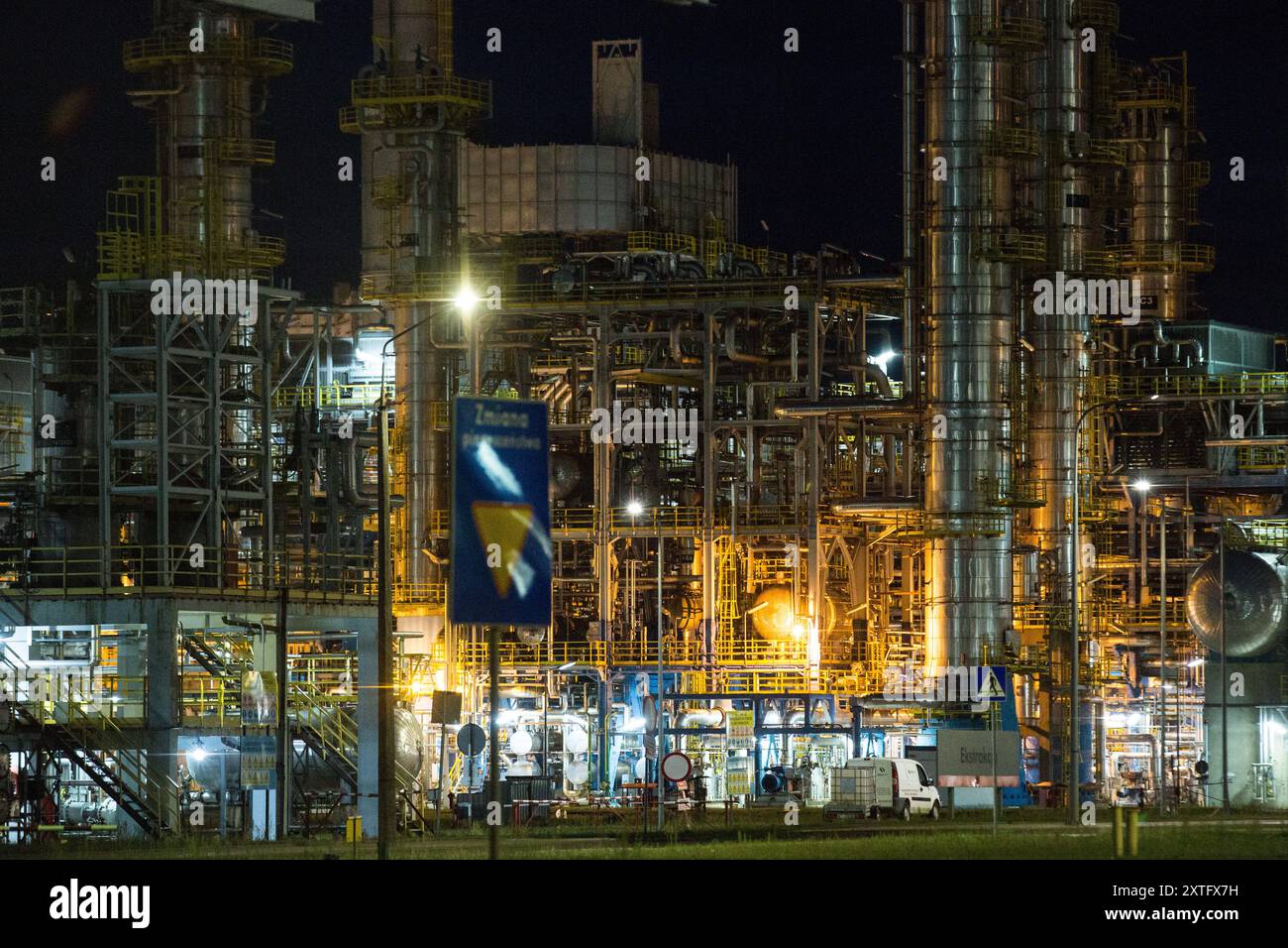 July 7, 2024, Plock, Masovian, Poland: A view of the extensive pipeline ...