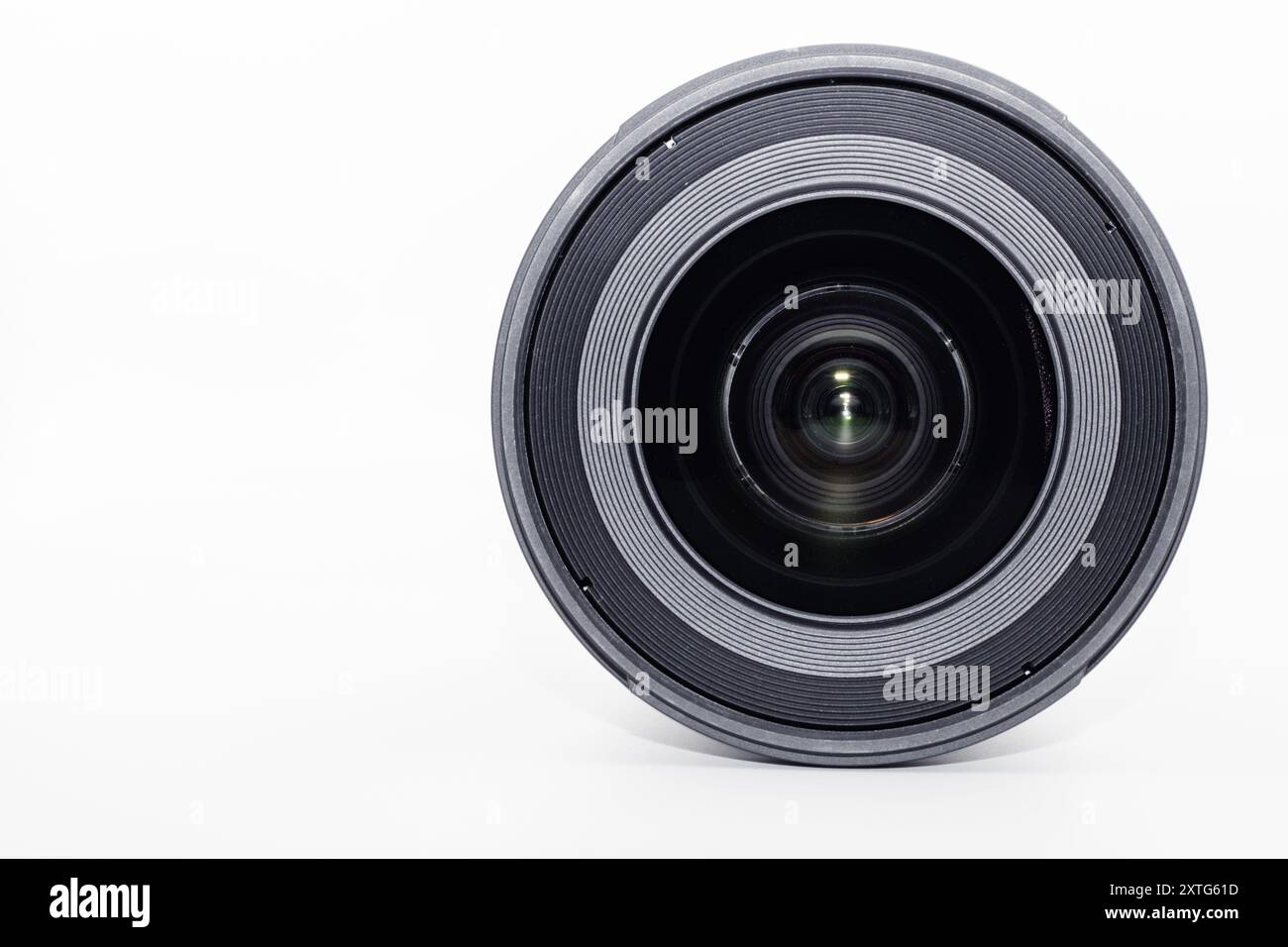 Dslr camera prime lens with white background Stock Photo - Alamy