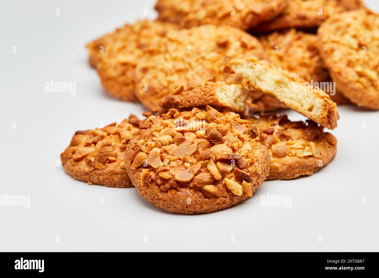 Crunchy peanut cookies with a delicious nutty topping, perfect for a ...