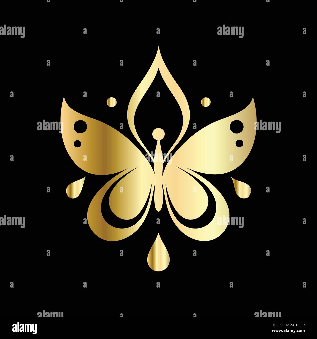 Butterfly in butterfly garden Stock Vector Images - Alamy